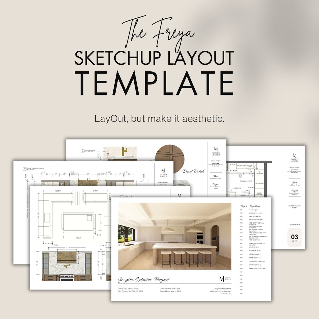 The Freya SketchUp LayOut Template